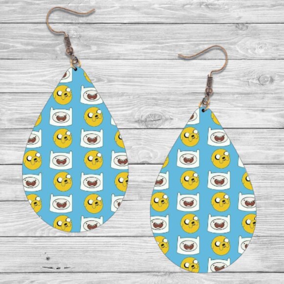 Handmade | Jewelry | Adventure Time Earrings Hypoallergenic | Poshmark